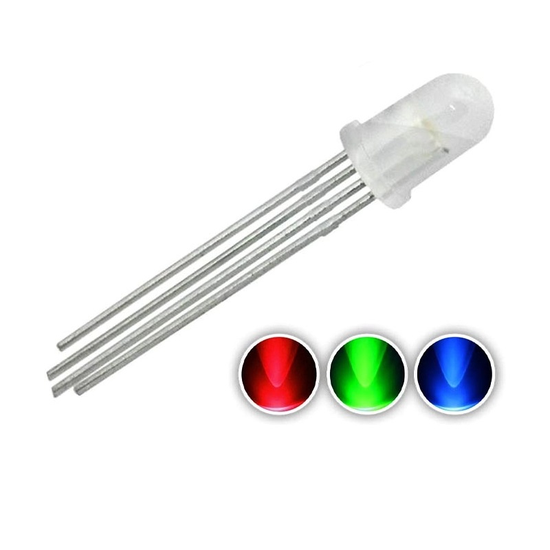 پروژه الکترونیک | خرید آنلاین قطعات الکترونیک 5mmکاتد مشترک LED RGB ...